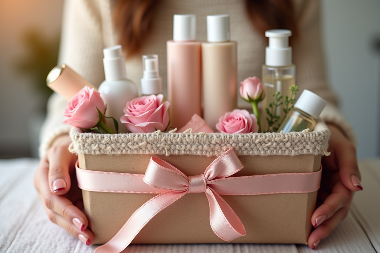 Präsentkorb für Frauen selber machen - DIY Geschenkidee